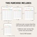 Bill Payment Tracker Rainbow Color Printable, Editable Monthly Bill ...