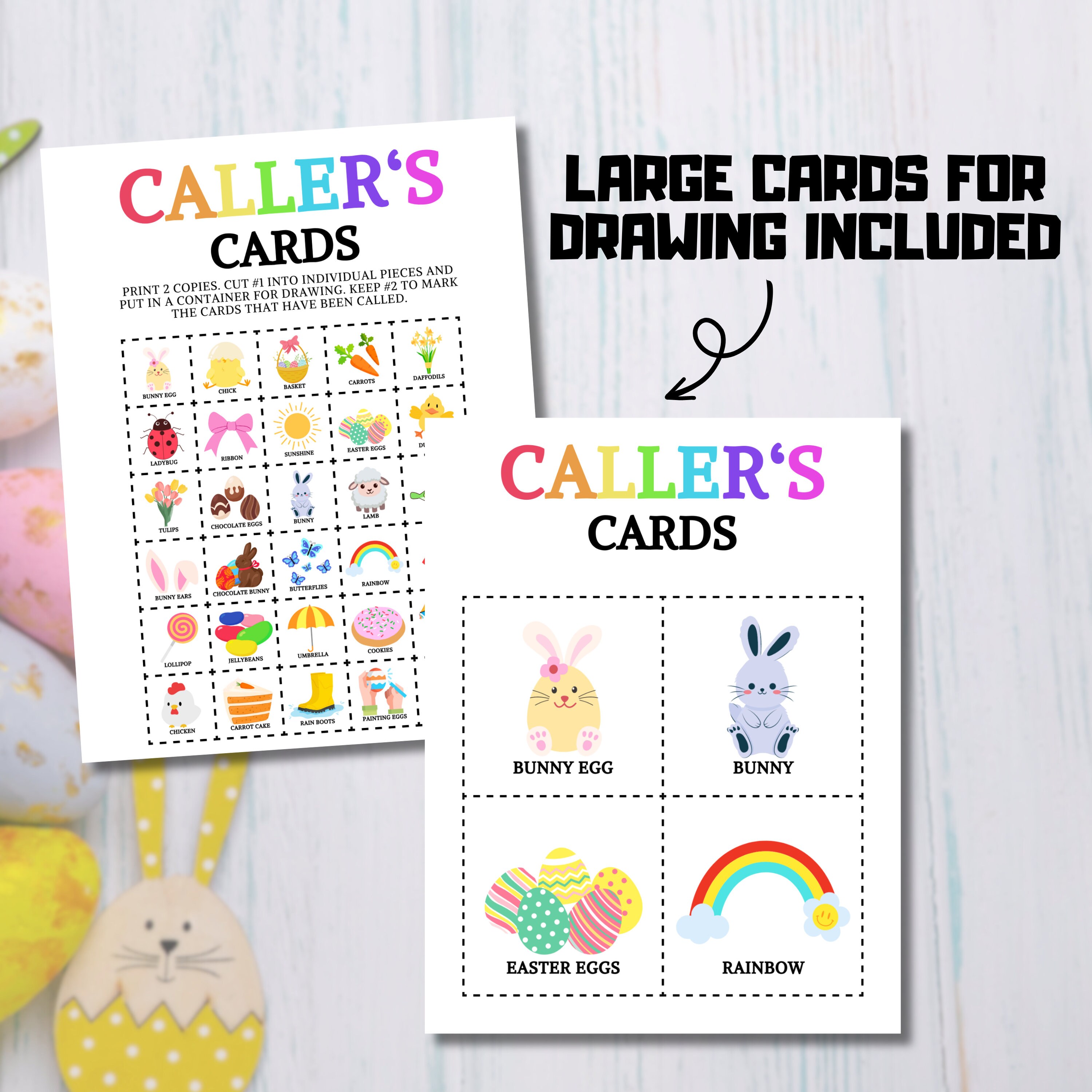 100 Easter Bingo Game Easter Bingo Board Activity for Kids Easter Party ...