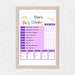 Kids Daily Schedule Cool Color Tone Chores Checklist Daily School ...
