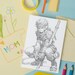 20 Sun Wukong Grayscale Coloring Book, Journey to the West, Beautiful ...