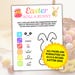 Easter Roll A Bunny Game | Printable Easter Party Cute Bunny Game for ...