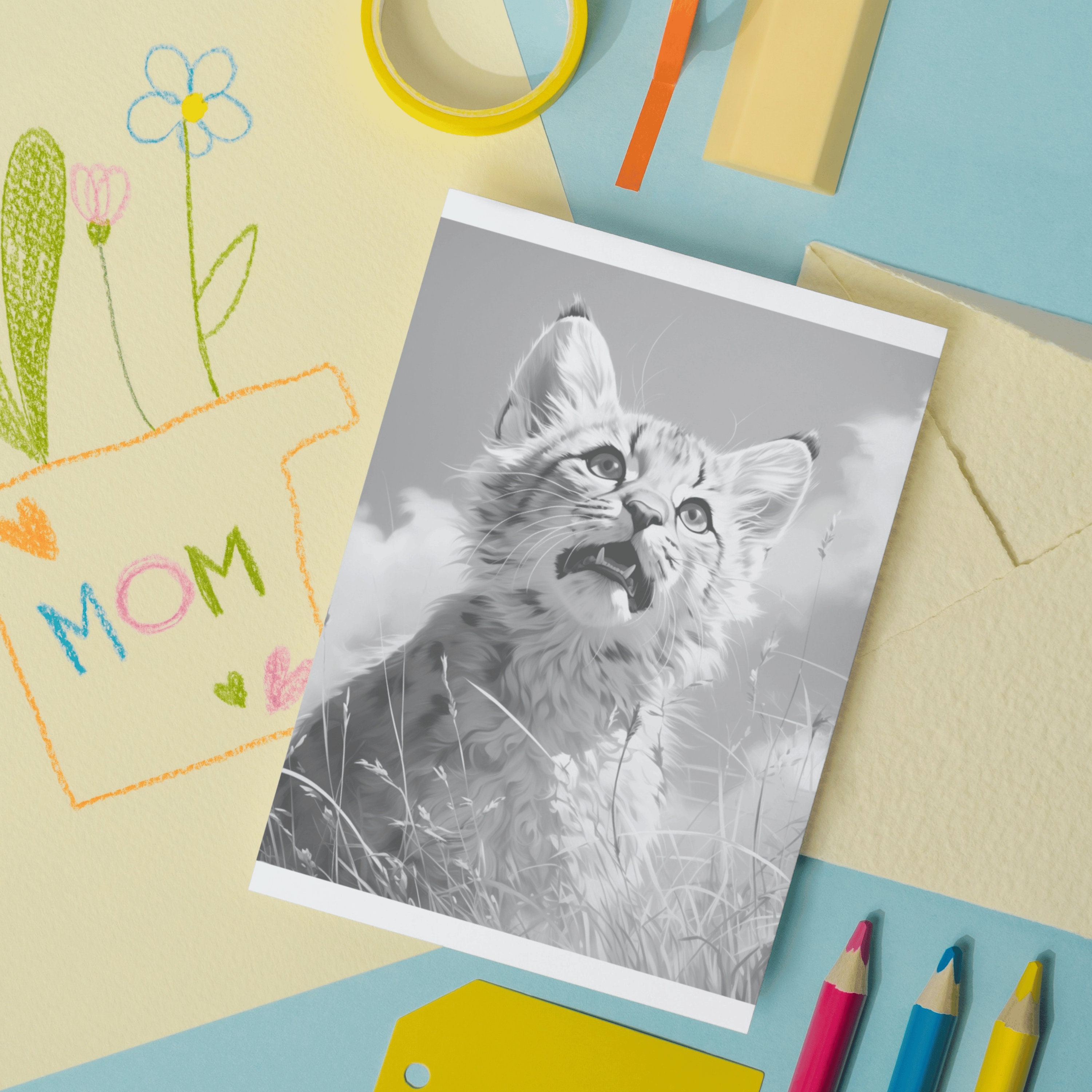 20 Realistic Cat Coloring Book, 20 Intricate Designs Cat Coloring Pages ...