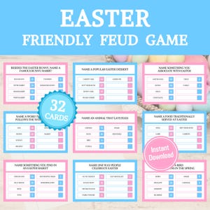 Easter Friendly Feud Game | Printable Easter Party Game | Spring ...