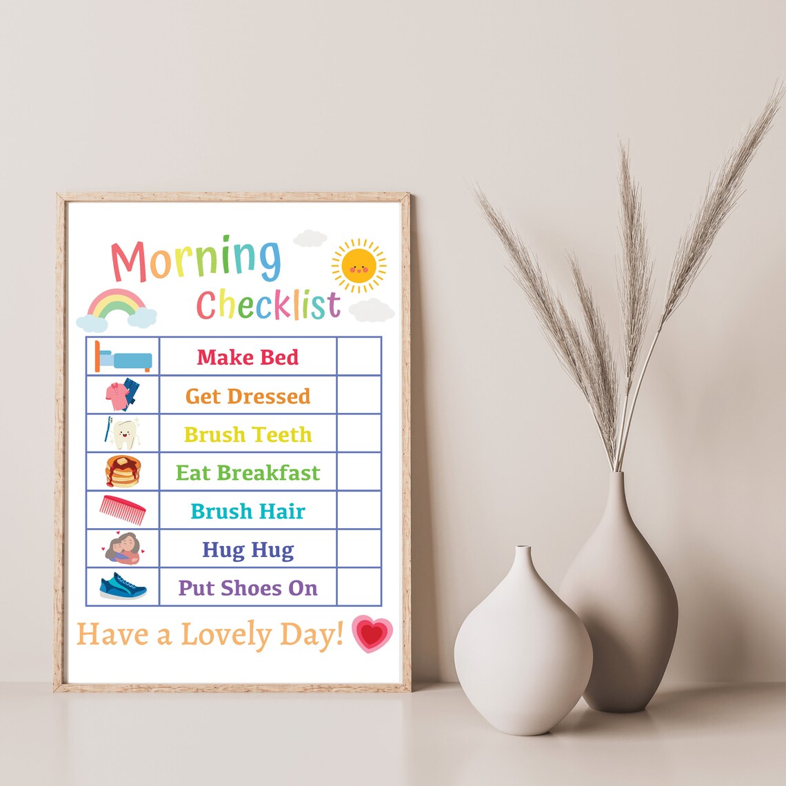 Editable Kids Morning/bedtime Checklist Printable Printable - Etsy
