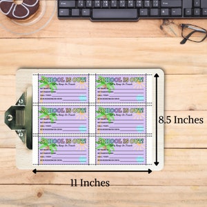 Editable Kids Contact Card, End of School Cards for Kids, Keep in Touch ...