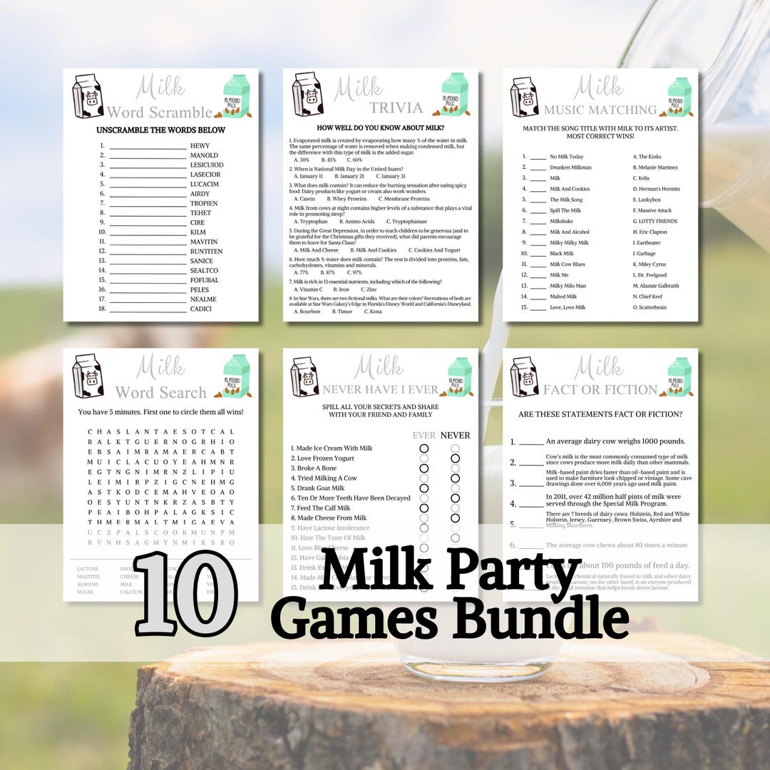 Milk Party Game Bundle | 10 Milk Party Games BEST Price Bundle | Milk ...