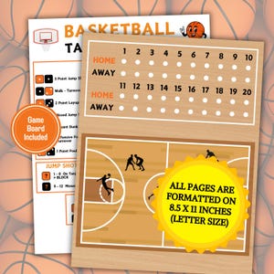 Basketball Tabletop Game | Printable Basketball Dice Game | Basketball ...