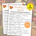 Thanksgiving Trivia Game | Thanksgiving Knowledge Quiz Game | Printable ...