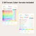Kids Daily Schedule Rainbow Color | Organize Child's Daily Routine ...
