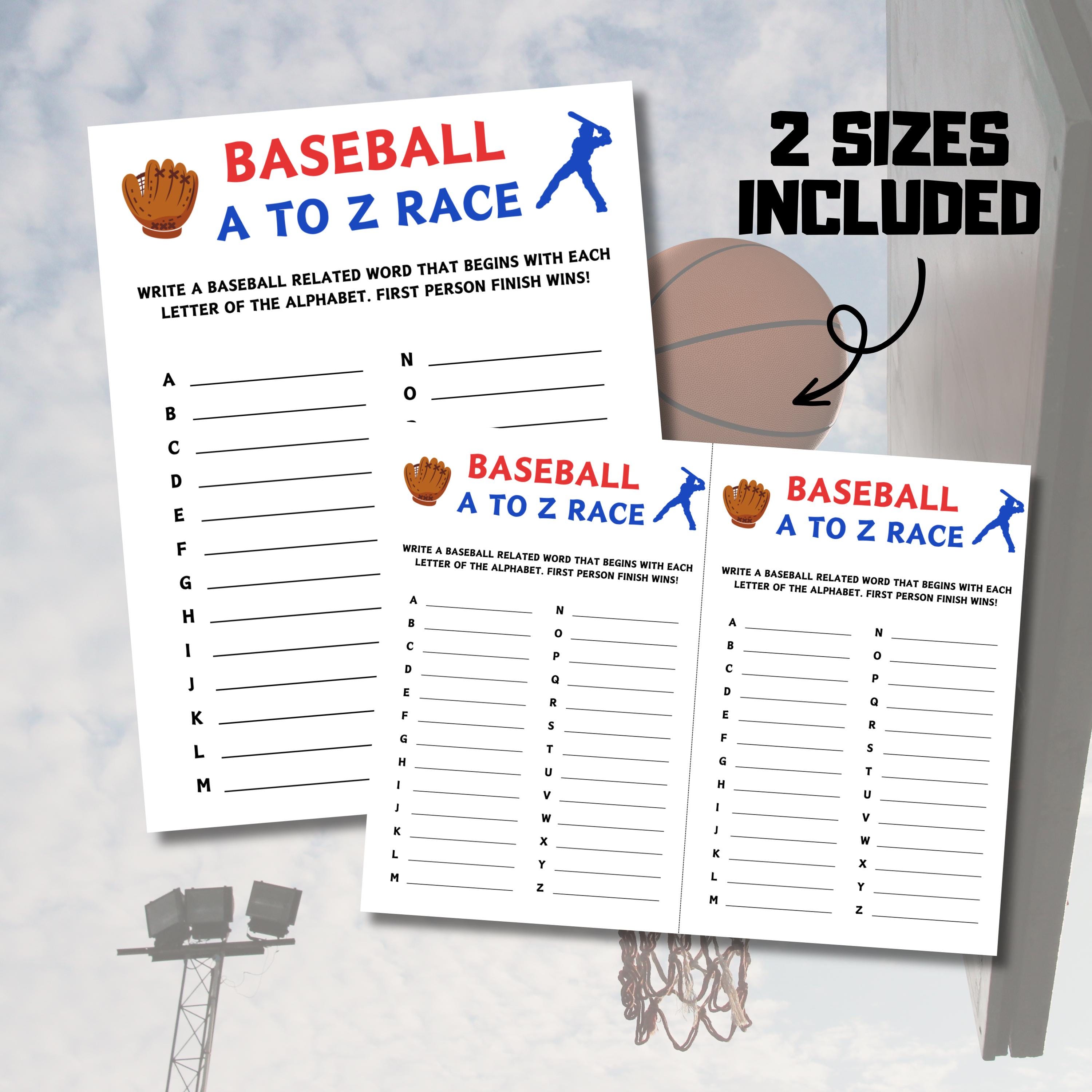 Basketball A to Z Race Game | Printable Basketball Alphabet Game ...
