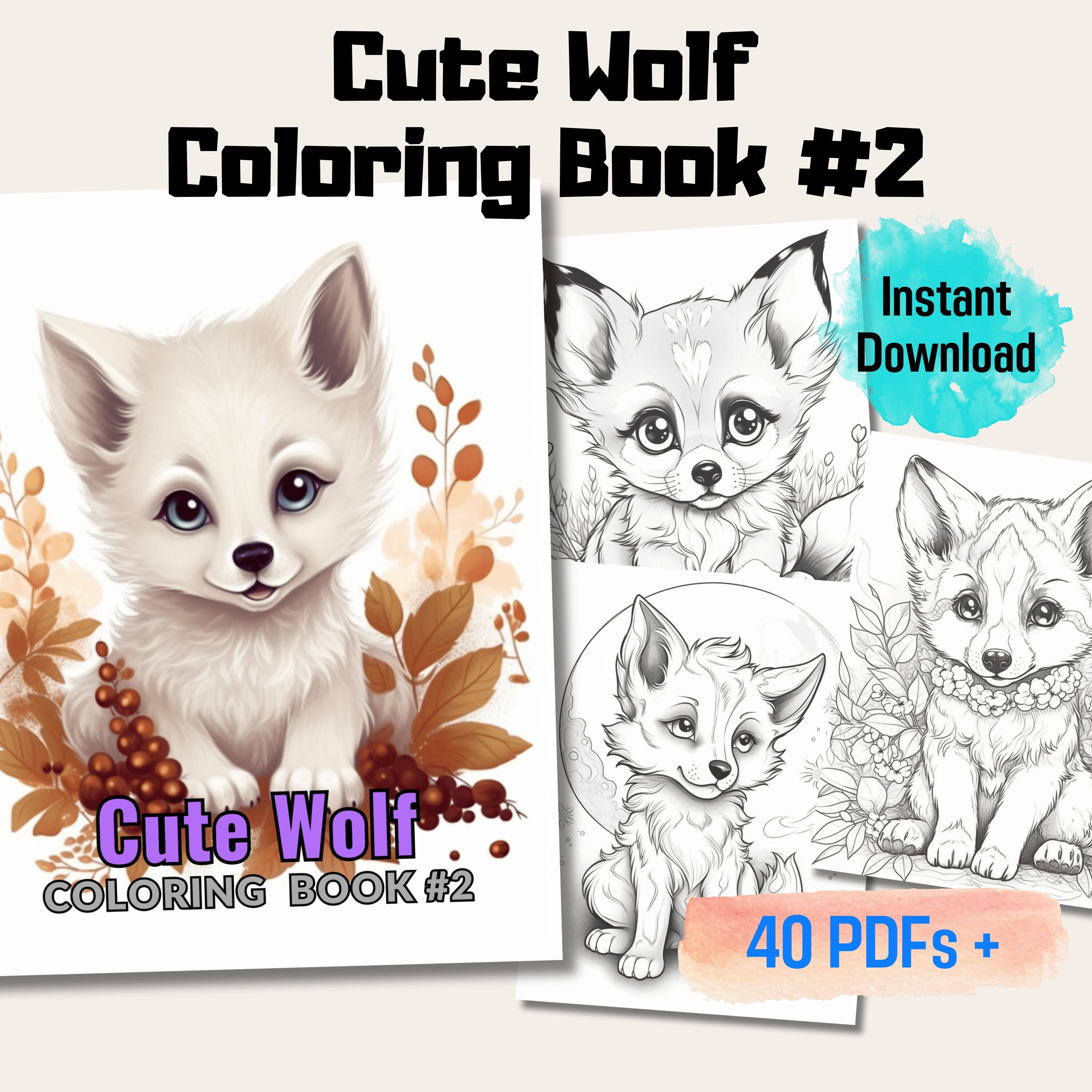 Cute Werewolf Coloring Pages