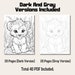 20 Cute Baby Lion Grayscale Coloring Book, Adorable Lion Coloring Pages ...