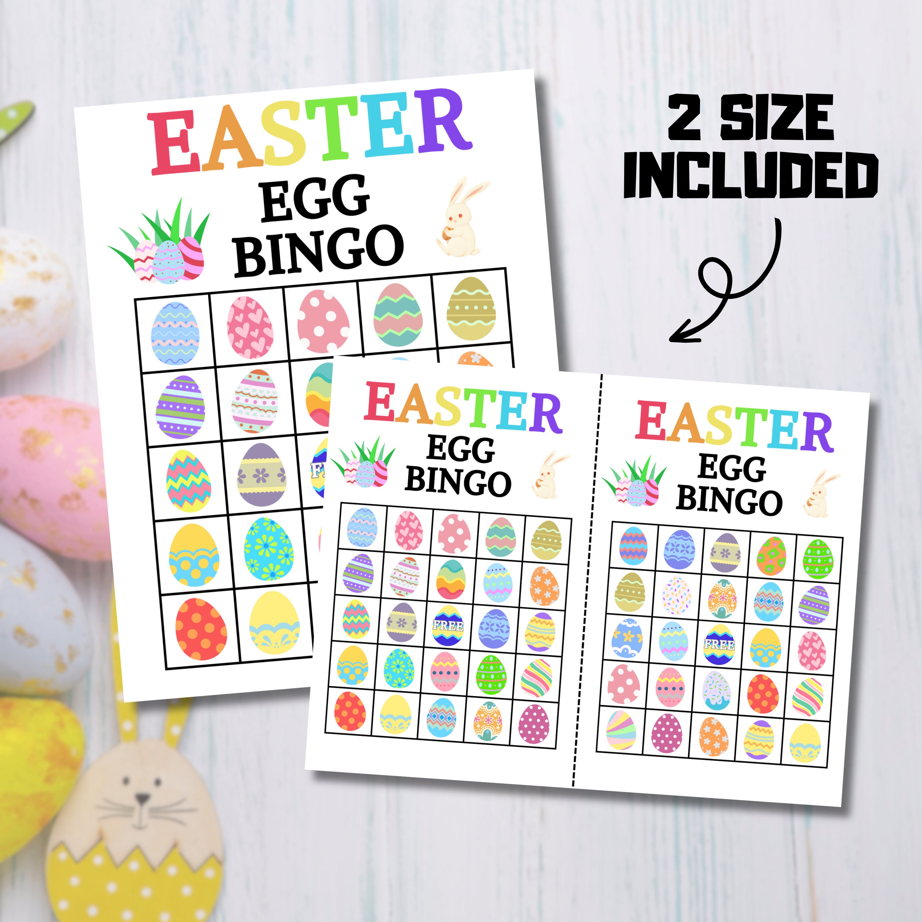 30 Easter Egg Bingo Game Bingo Easter Classroom Activity Easter Bingo ...