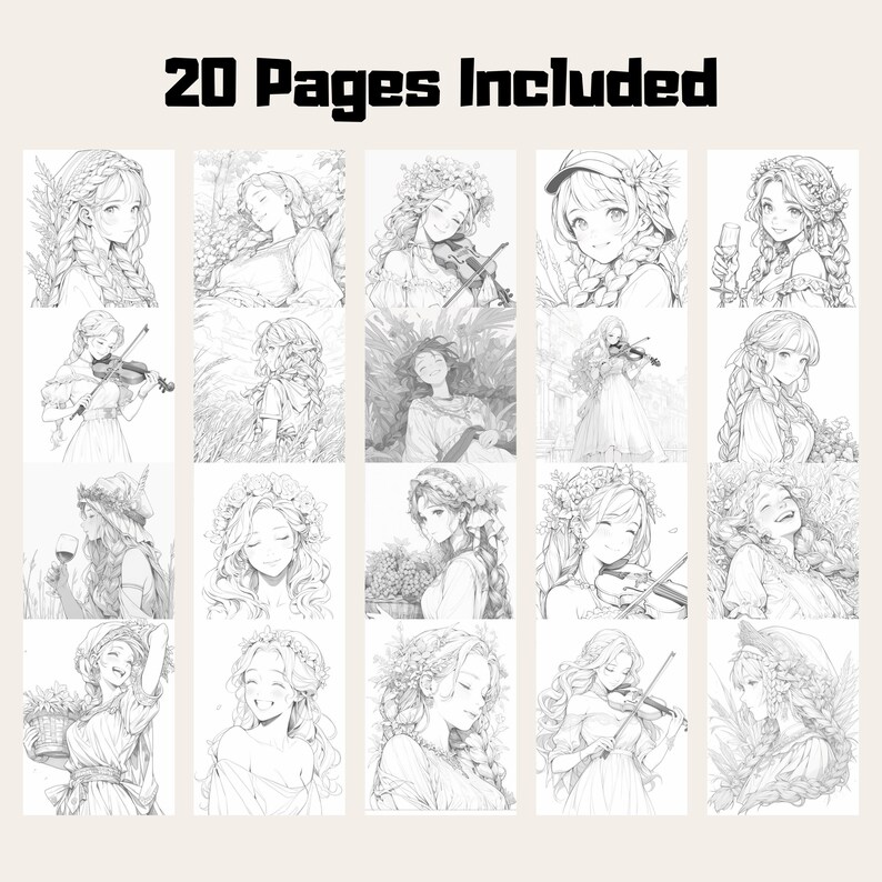 20 Pages Greek Goddess Demeter Grayscale Coloring Book, Mythology ...