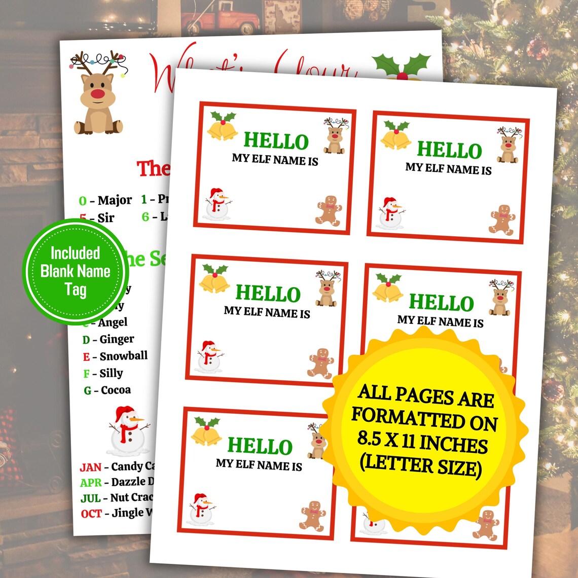 What's Your Elf Name Game | Christmas Party Elf Name Generator ...