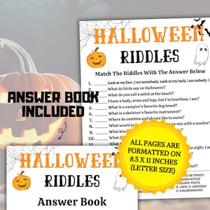 Halloween Riddles Game | Halloween Riddle Me This Game | Halloween ...