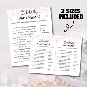 Celebrity Baby Names Baby Shower Game | Guess Celebrity Baby | Baby ...