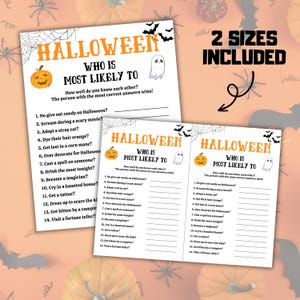 Halloween Who is Most Likely to Game | Halloween Most Likely to Game ...