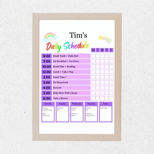 Editable Kids Morning/bedtime Checklist Bundle Cool Color Tone, Chore ...
