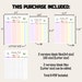Monthly Bill Payment Tracker Rainbow Color, Expense Tracker, Editable ...