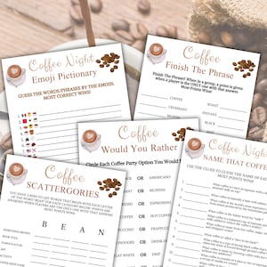 Coffee Party Game Bundle | 15 Coffee Party Games BEST Price Bundle ...