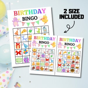 60 Birthday Bingo Game | Birthday Party Activities and Games for All ...