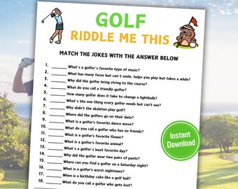 Golf Trivia Game | Golf Knowledge Quiz Game | Printable Golf Party ...