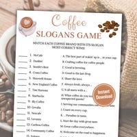 50 Coffee Bingo Cards Classroom Game, Bingo Game, Coffee Party Game ...