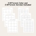 Editable Year at a Glance Planner Rainbow Color Tone, Planner Refills ...