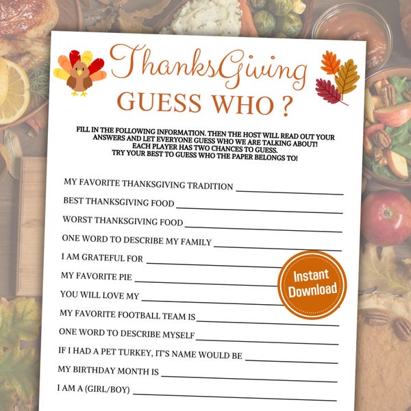 Holiday What Am I - Etsy