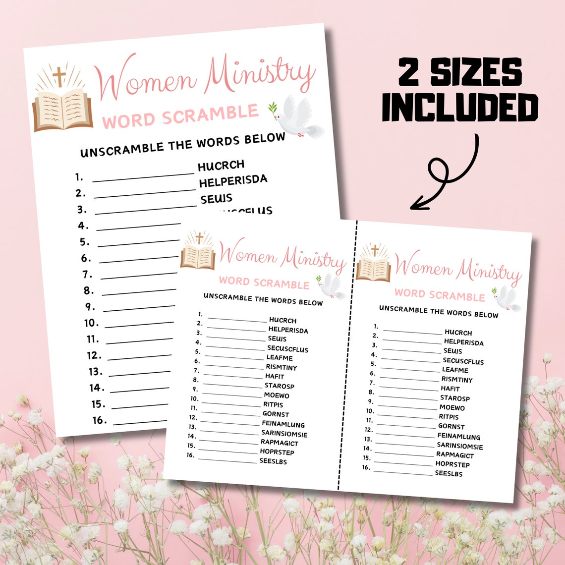 Women Ministry Word Scramble Game | Women Ministry Word Puzzle Games ...