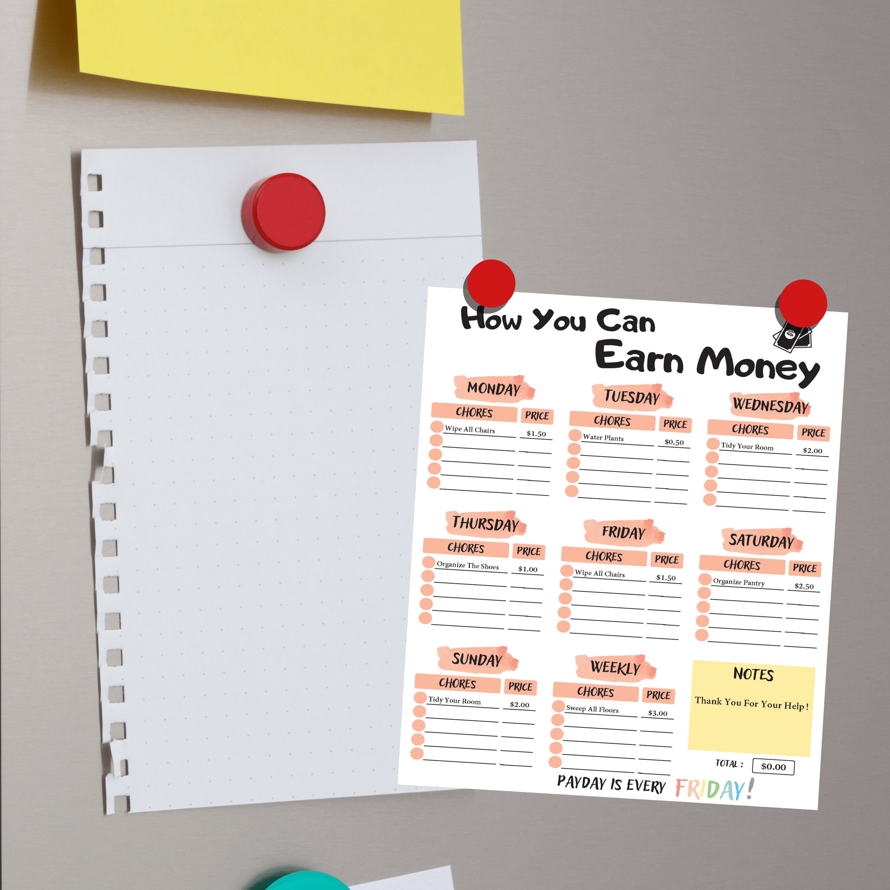 Customizable Reward System for Children Warm Color Tone Editable ...