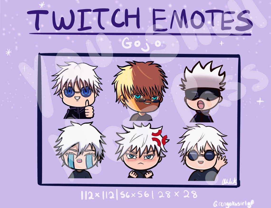 Gojo JJK Emotes - Etsy