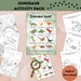Dinosaur Scavenger Hunt: Printable Activity Sheets for Preschoolers ...