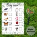 Bug Hunt Printable Activity Sheet for Preschool Aged Children and ...