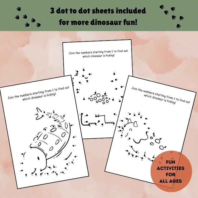 Dinosaur Scavenger Hunt: Printable Activity Sheets for Preschoolers ...