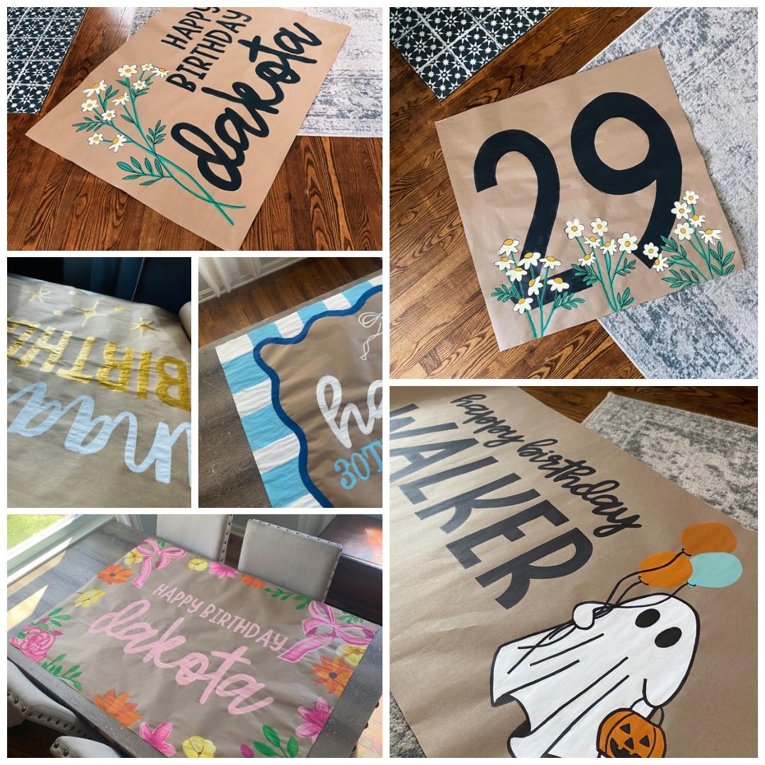 5 X 3 Feet Painted Banner | 60 X 36 Inches Large | Custom for Any Event ...