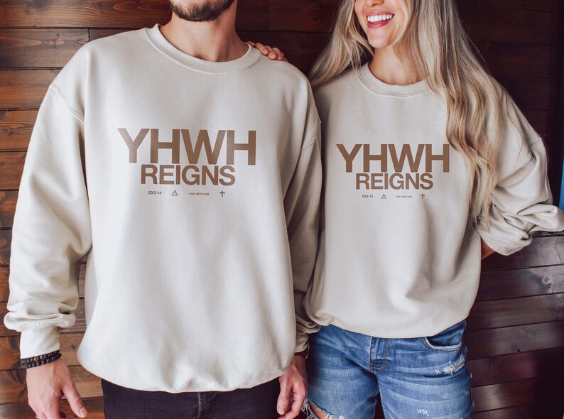 YHWH Hebrew Sweatshirt, Cute Bible Verse, Tshirt Gift for Her ...