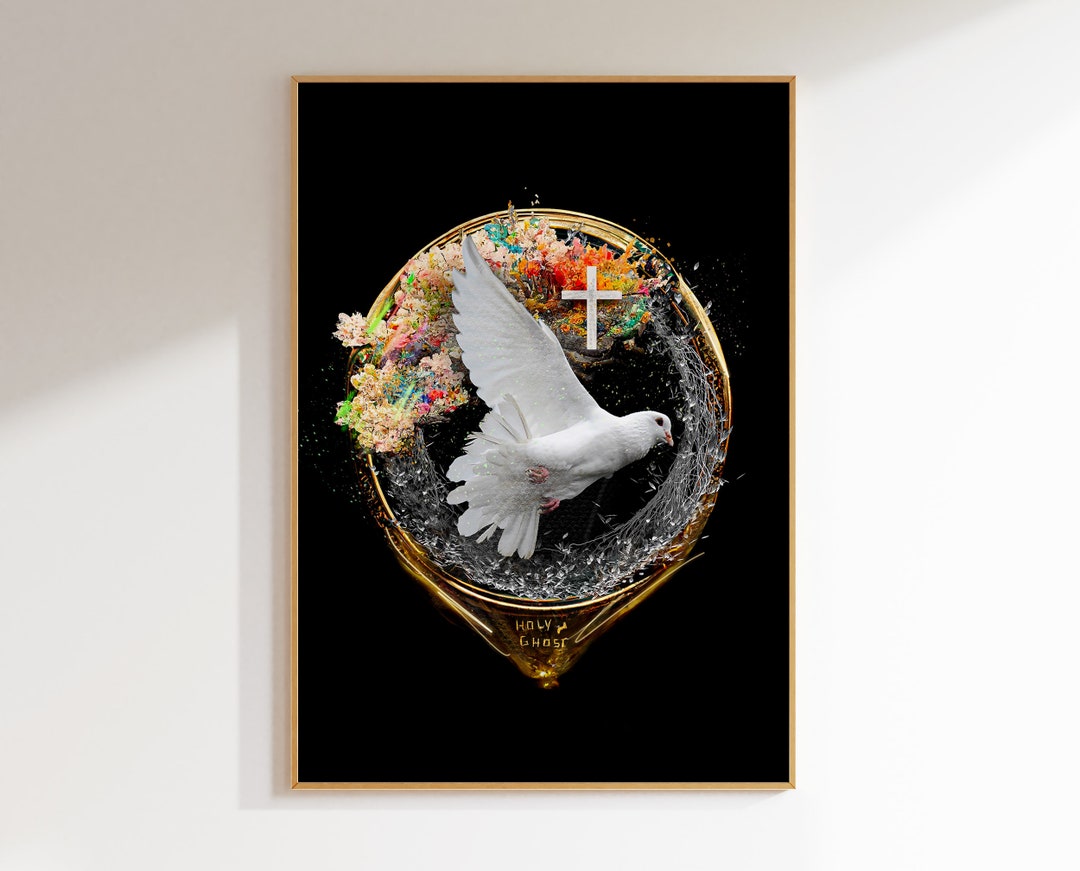 Holy Spirit Art, Holy Ghost, Poster, Modern Inspired Illustration, Art ...