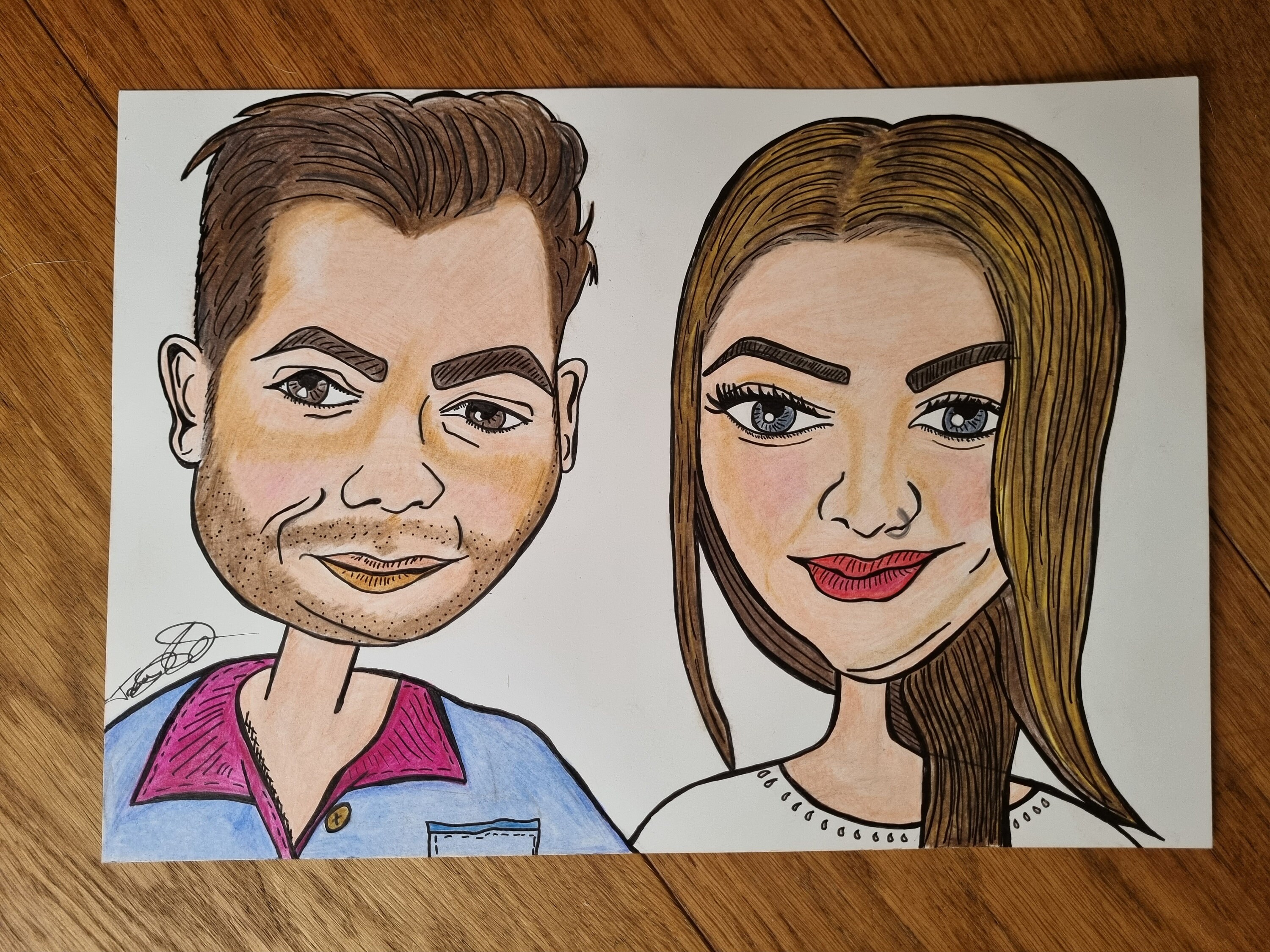 Hand Drawn Personalised Caricatures - Etsy