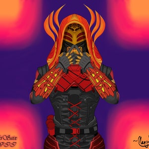 Fire Style: Majestic Flame Destroyer - Hunter - Etsy