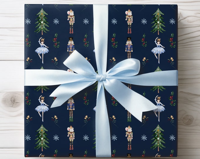 Christmas Dog Wrapping Paper, Vintage Gift Wrap for the Holidays, Dog ...