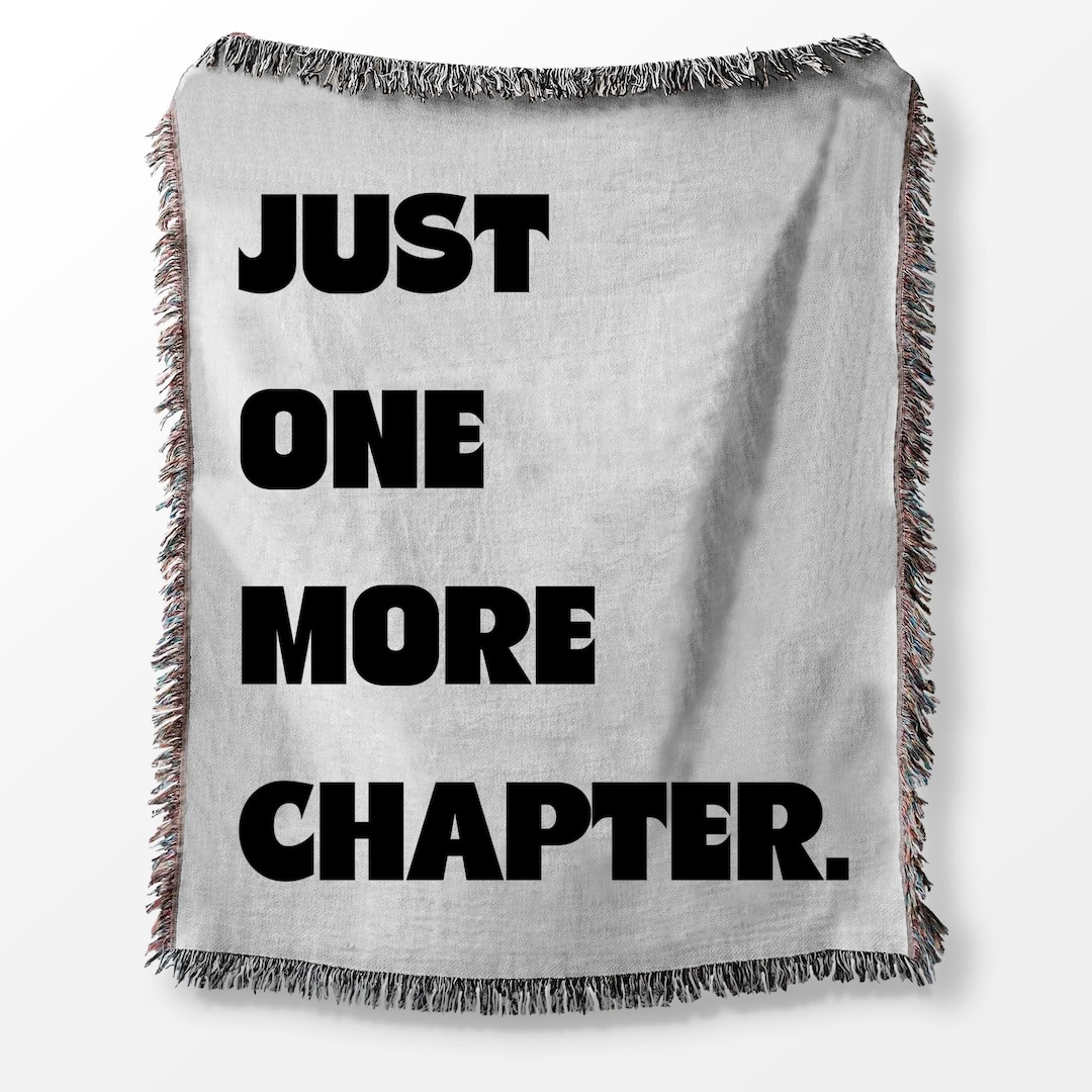 Woven Blanket for Book Lover, Cotton Blanket, Reading Blanket, Gift for ...