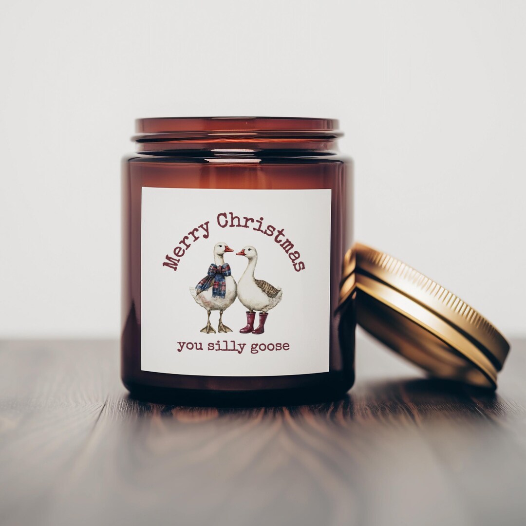 Merry Christmas Candle - Silly Goose Holiday Candle, Funny Christmas ...