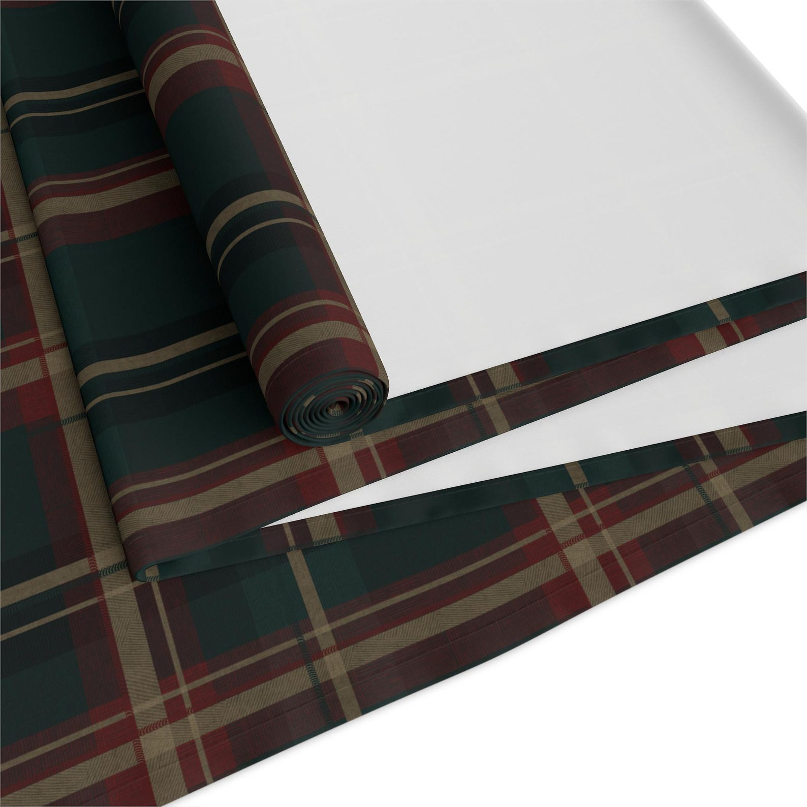 Dark Tartan Christmas Table Runner, Heritage Holiday Decor, Classic Red ...