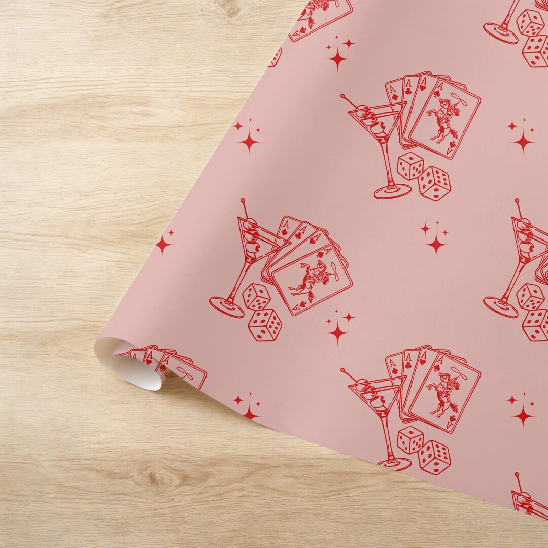 Coastal Cowgirl Gift Wrap, Martini Wrapping Paper, Surging Gift ...