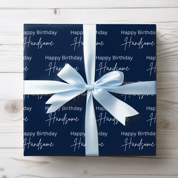 Happy Birthday Wrapping Paper for Men - Etsy