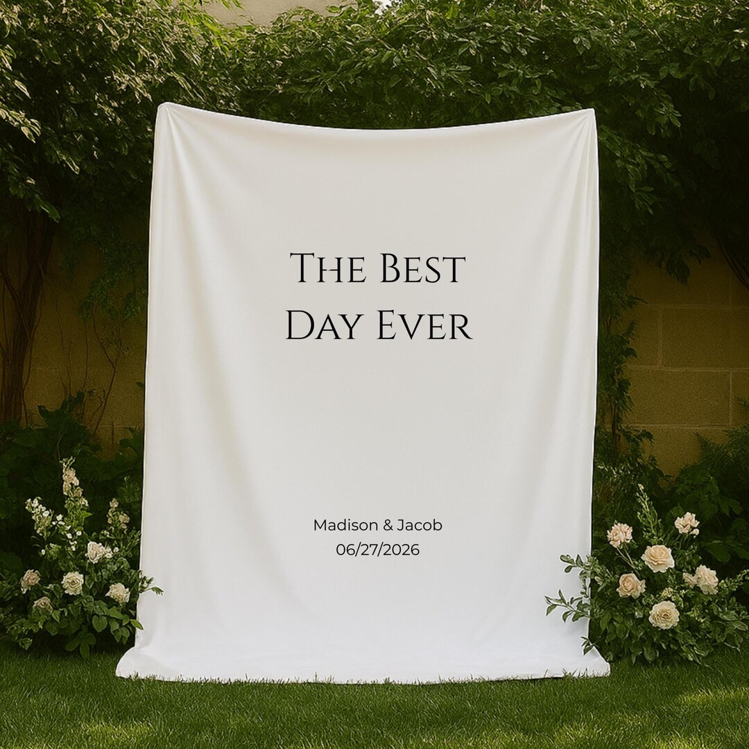 Wedding Reception Banner | the Best Day Ever Personalized Banner ...