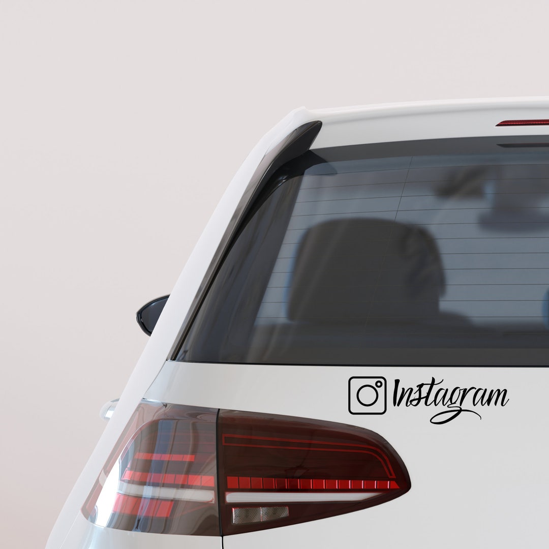 Instagram Vinyl Decal, Window Decal, Car Decal, Miror Decal, Laptop ...