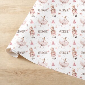 Pink Nutcracker Wrapping Paper Roll, Custom Christmas Gift Wrap - Etsy